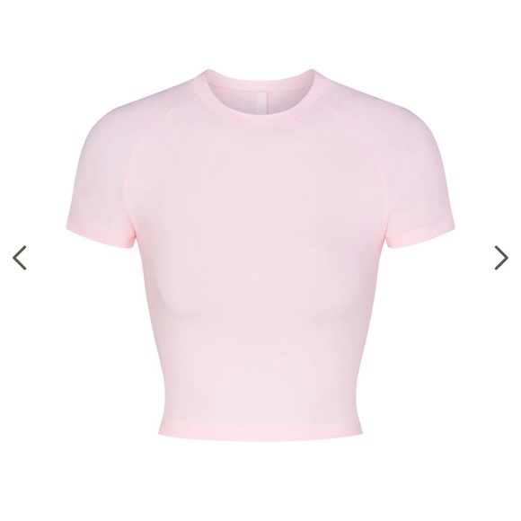 SKIMS | Tops | Skims New Vintage Cropped Raglan Tshirt Cherry Blossom ...